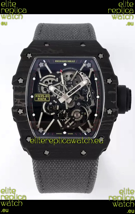 Richard Mille RM35-01 Rafael Nadal Carbon Fiber Casing with Genuine ...