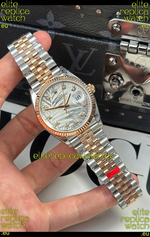 Rolex Datejust Cal.3235 Movement Super Clone Rose Gold 2 Tone 36MM ...