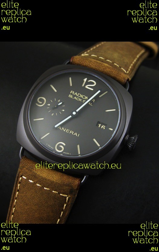 Panerai Radiomir PAM505 Black Seal 3 Days Edition with DLC Coated Case ...